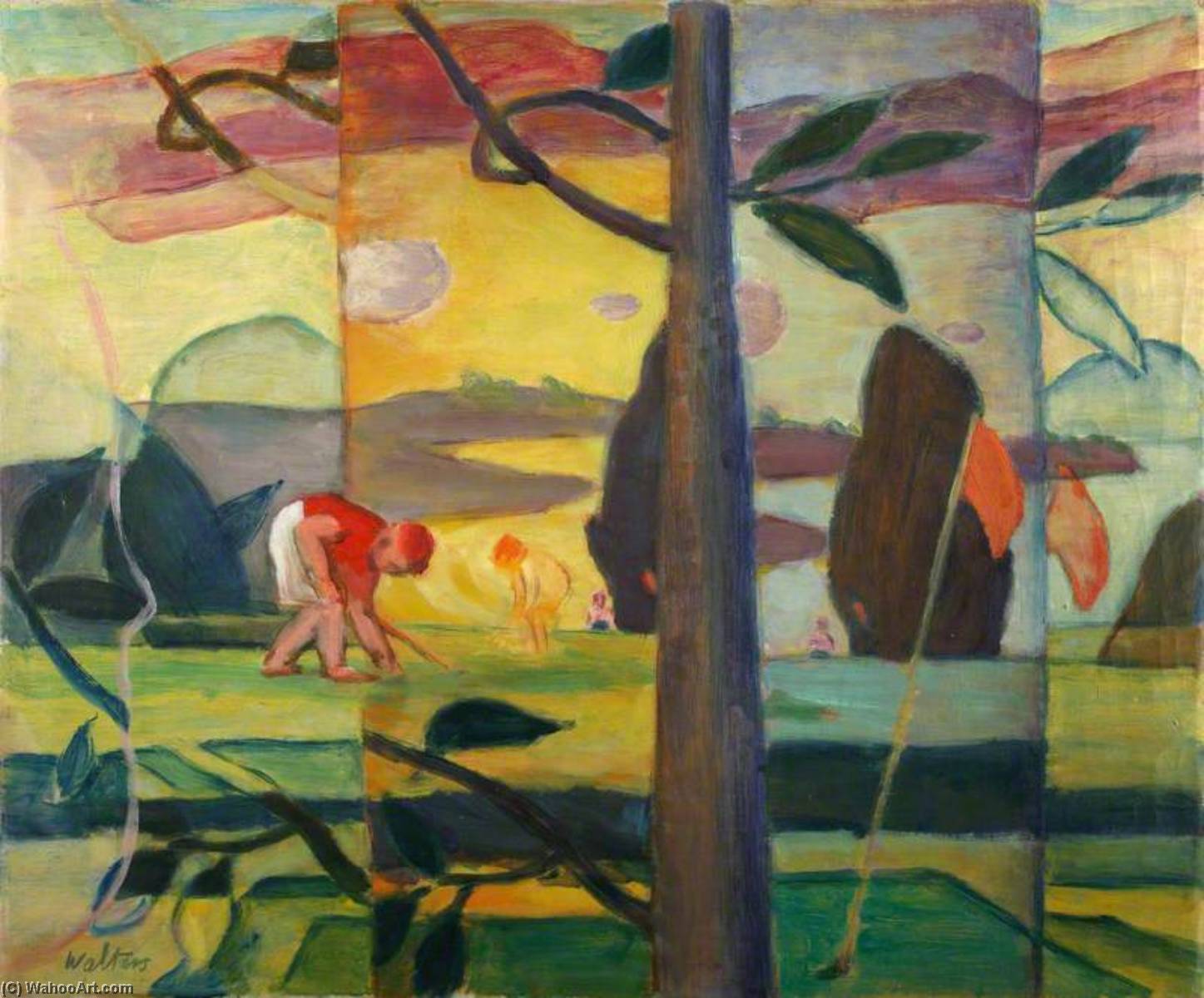 Order Artwork Replica Boys at Golf, 1945 by Evan Walters (1892-1951 ...