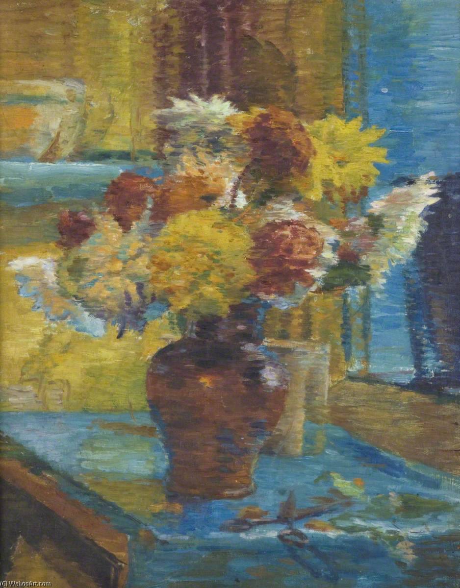 Museum Art Reproductions Chrysanthemums, 1936 by Evan Walters (1892 ...