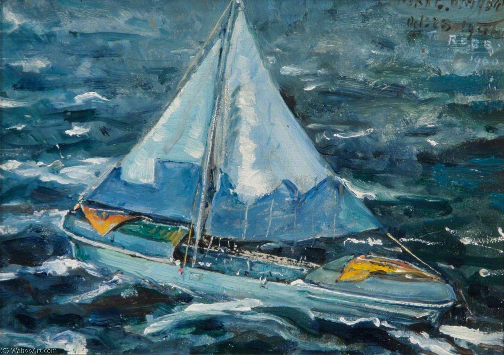 Paintings Reproductions Air Sea Rescue Lifeboat, 1942 by Frank Ernest ...