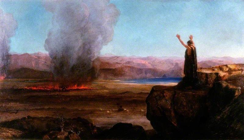 Paintings Reproductions The Cities of the Plain, 1878 by Edward ...