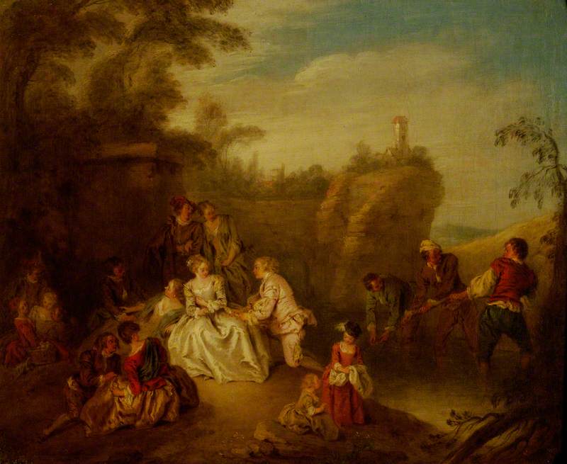 Reproducciones De Arte Del Museo El don de los pescadores, 1720 de Jean ...