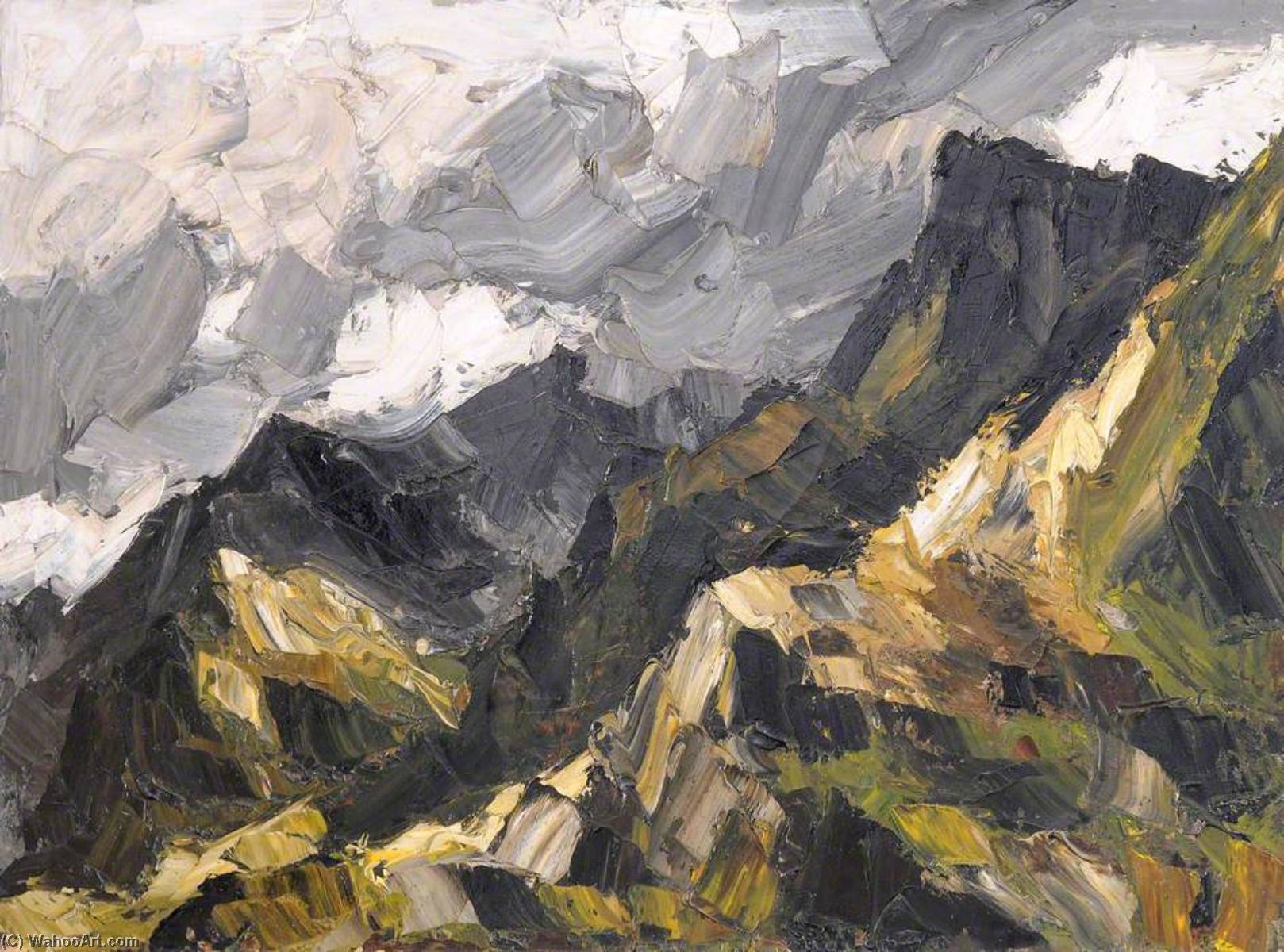 Snowdon by John Kyffin Williams (1918-2006, United Kingdom) John Kyffin ...