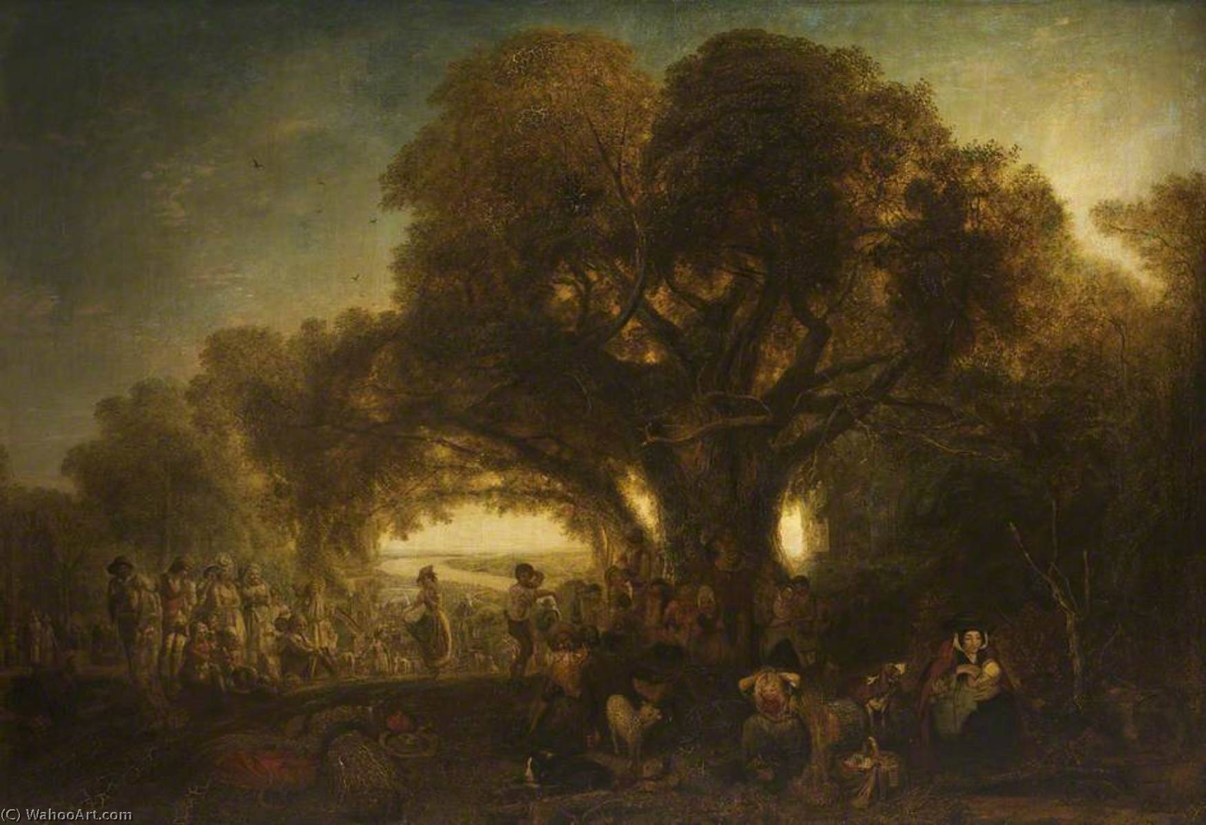 Museum Art Reproductions The Harvest Festival, 1847 by Henry Mark ...