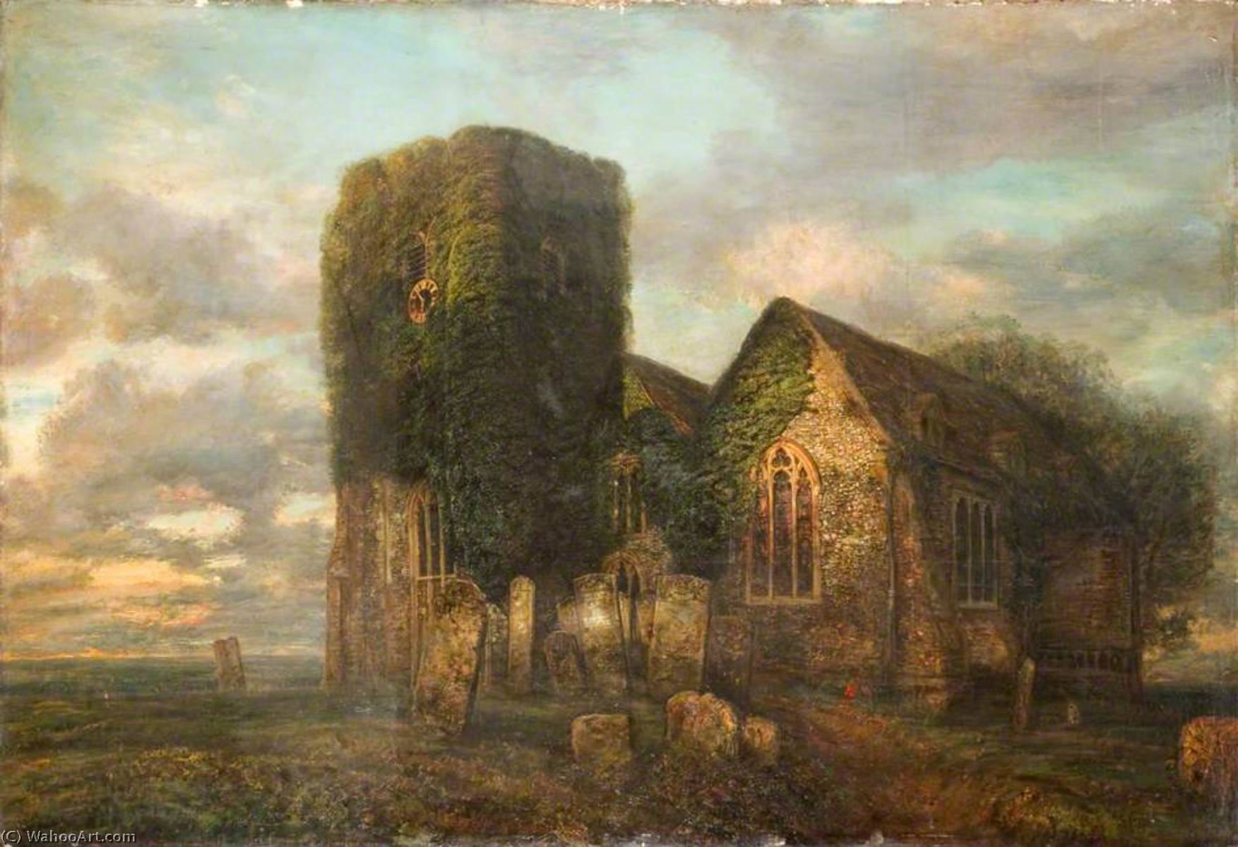 Purchase Oil Painting Replica The Old Church by Henry Mark Anthony ...