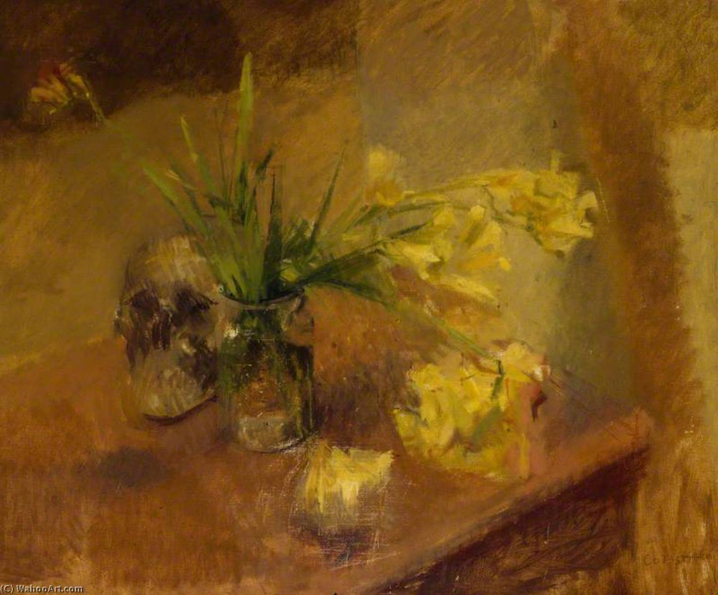Freesias with a Skull, 1940 by William Menzies Coldstream (1908-1987 ...