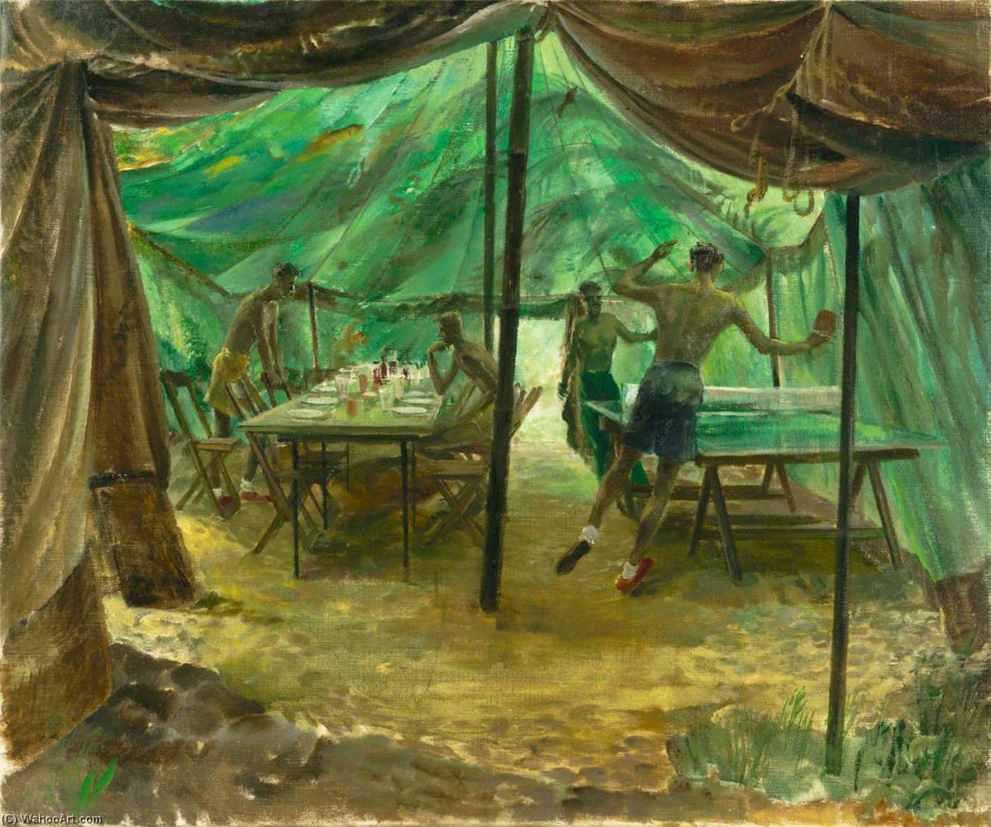 Art Reproductions Borneo Officers` Mess, 3 8 Gurkha Regiment, 1946 by ...