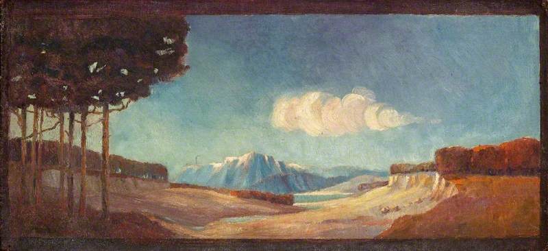 Buy Museum Art Reproductions Rocky Landscape with Mountains, 1909 by ...