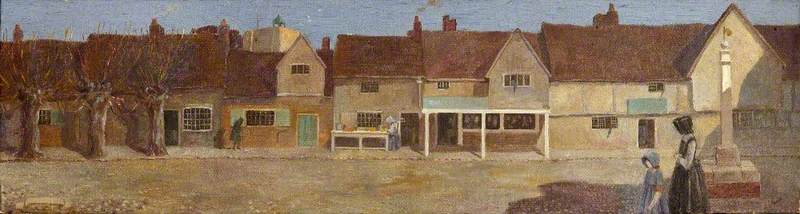 Museum Art Reproductions A Village Street in St Kitts, 1910 by Charles ...