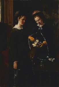 Art Reproductions Conversation Piece, Hannah and Alice Lorimer, 1879 by ...