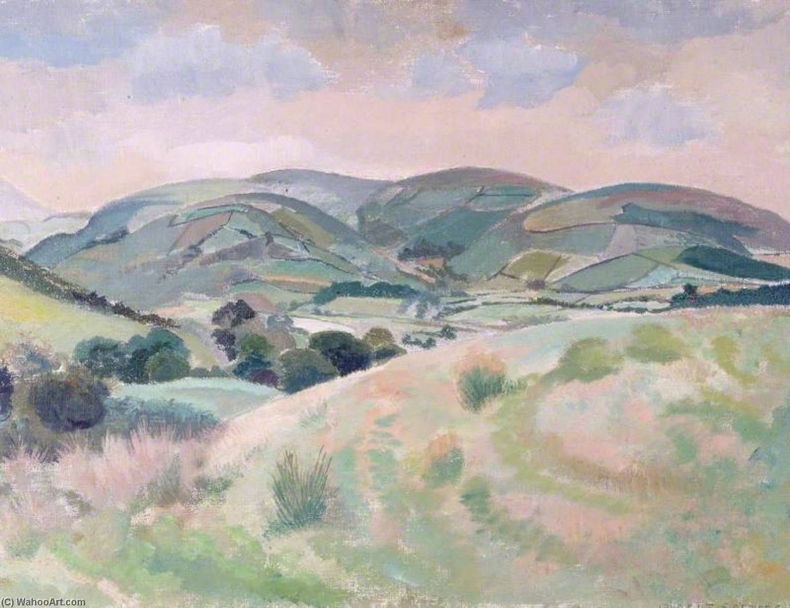 Get Art Reproductions Bryn og, 1952 by Gilbert Spencer (Inspired By ...