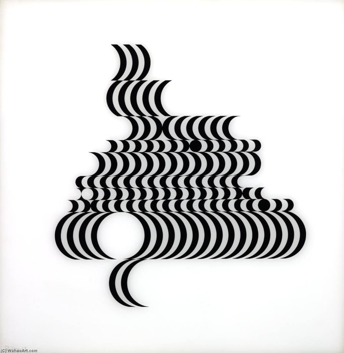 Untitled, 1965 by Bridget Riley Bridget Riley | WahooArt.com