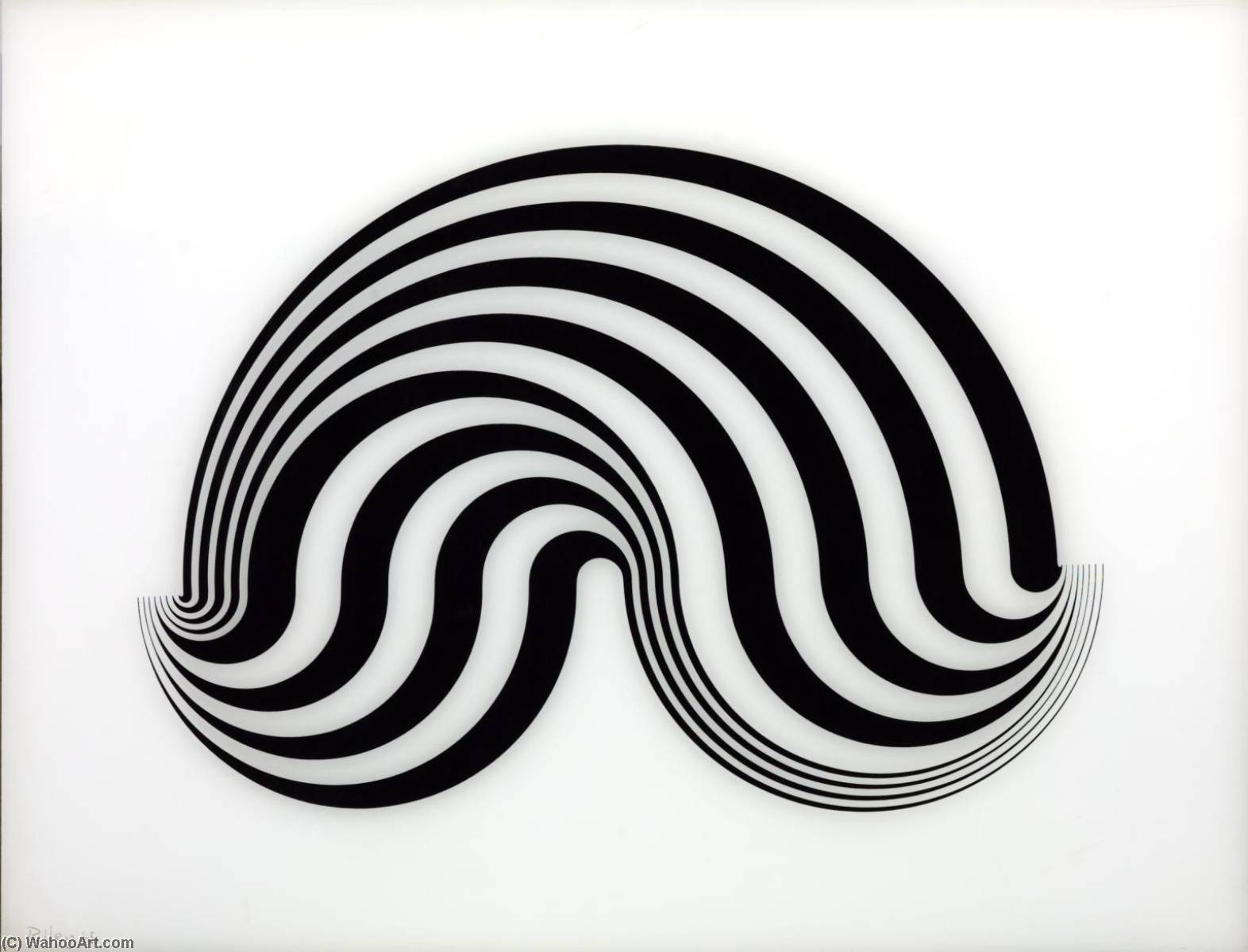 Achat Reproductions De Qualité Musée | sanstitre, 1965 de Bridget Riley ...