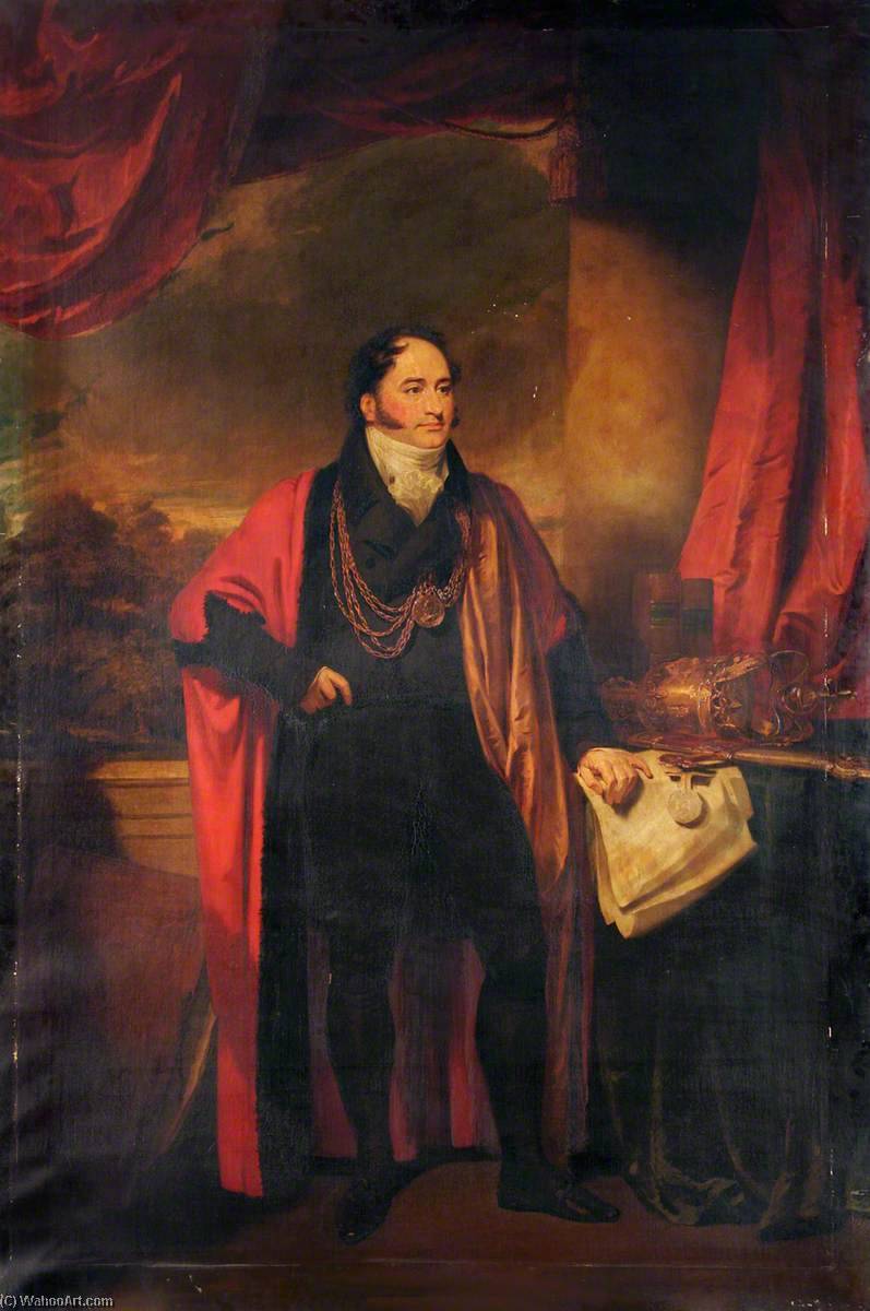 Buy Museum Art Reproductions William Hankes (1773–1860), Mayor of Norwich (1816), 1823 by George ...