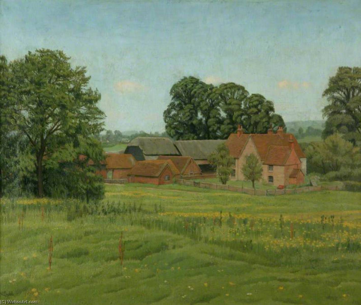Pedir Reproducciones De Arte A Berkshire Farm, 1926 de Ralph Nicholas ...