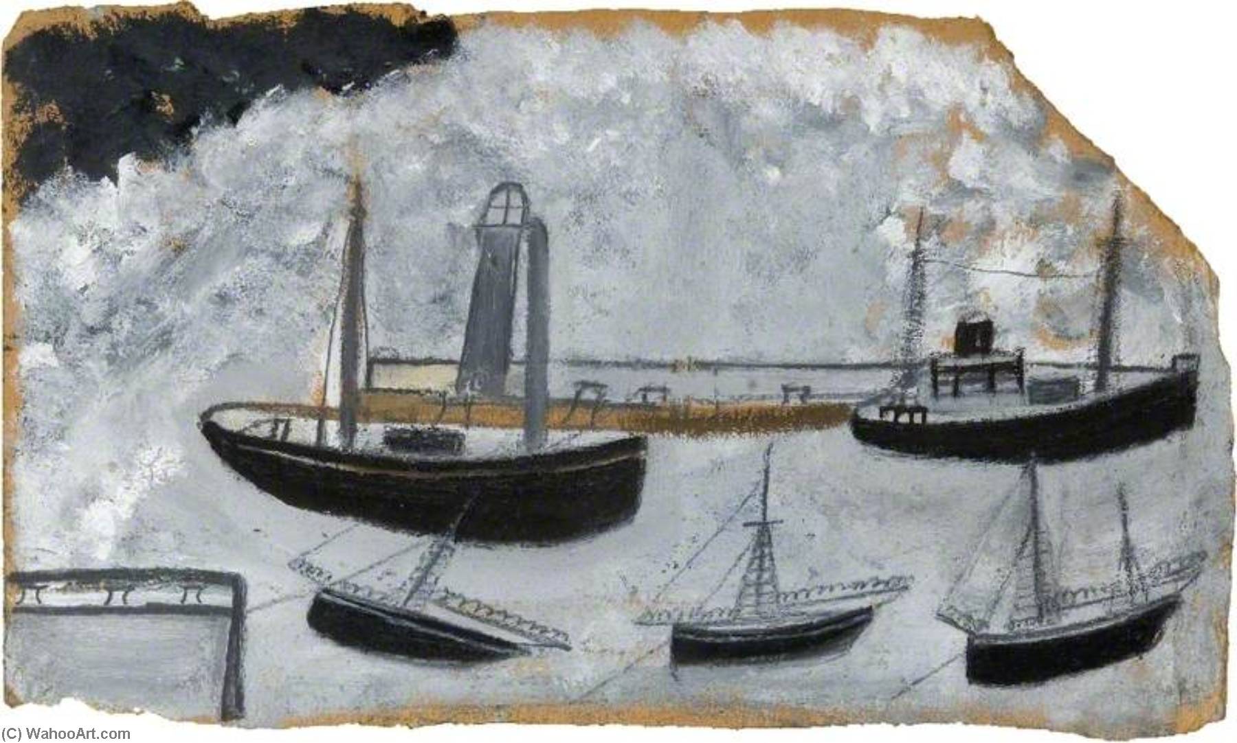 Reproducciones De Arte Barcos en Puerto de Alfred Wallis (1855-1942 ...