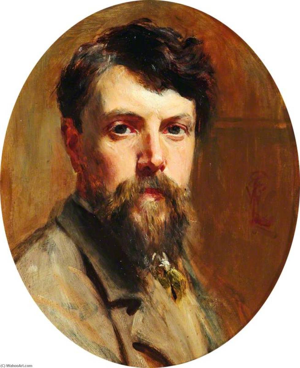 Artwork Replica Self Portrait, 1884 by William Ewart Lockhart (1846 ...