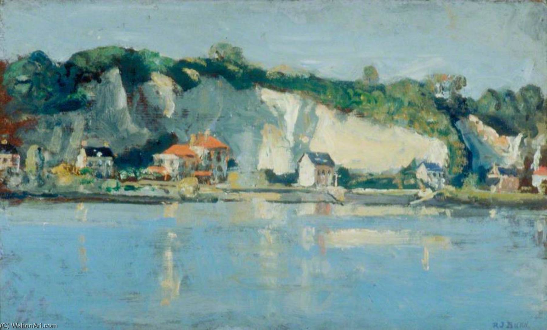 Reproductions D'art De Musée Duclair, Normandie de Rodney Joseph Burn ...