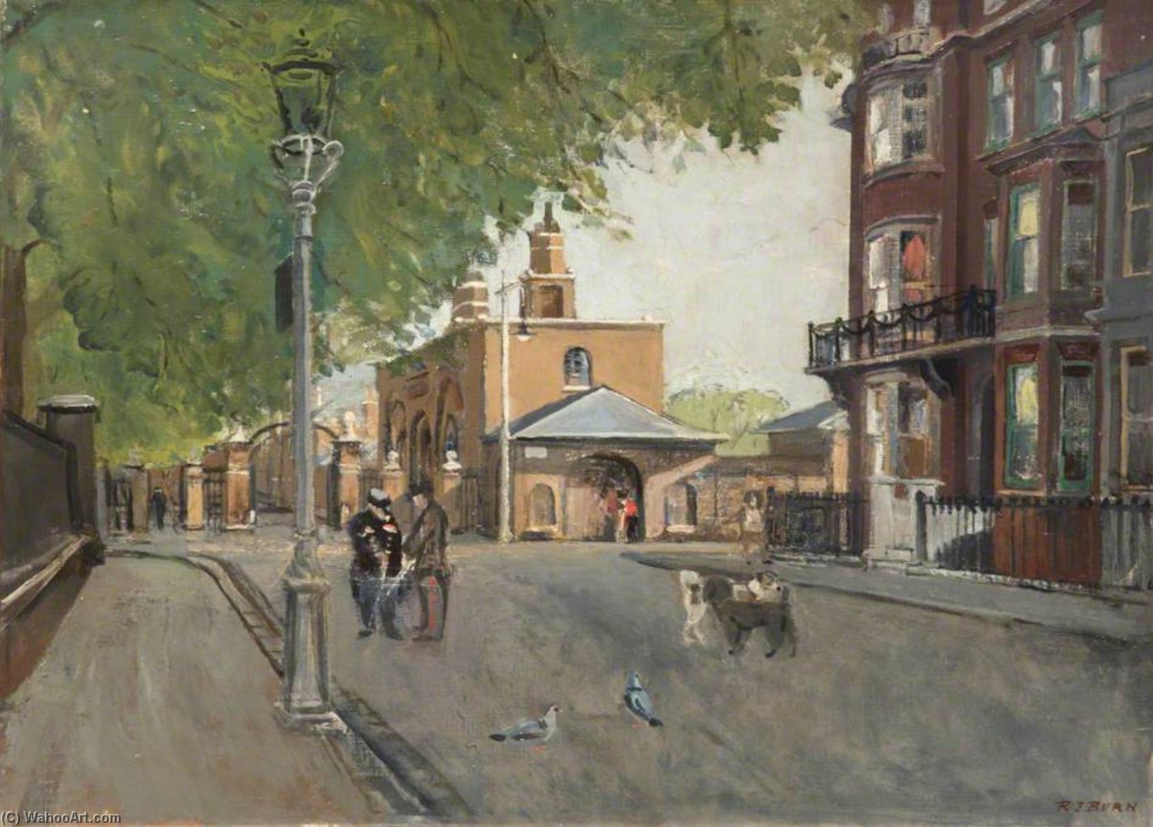 Reproducciones De Arte Vista de la Puerta de Chelsea de la Corte de ...