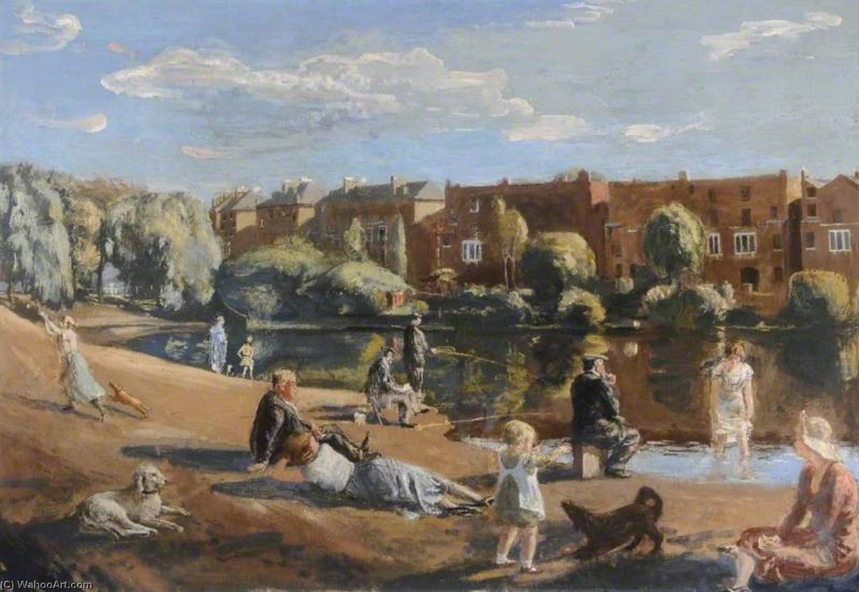 Museu De Reproduções De Arte Bank Holiday, Hampstead Heath, Londres por ...