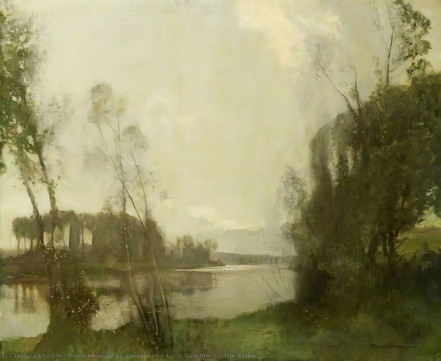 Get Art Reproductions Early Summer on the Seine, 1904 by Robert ...