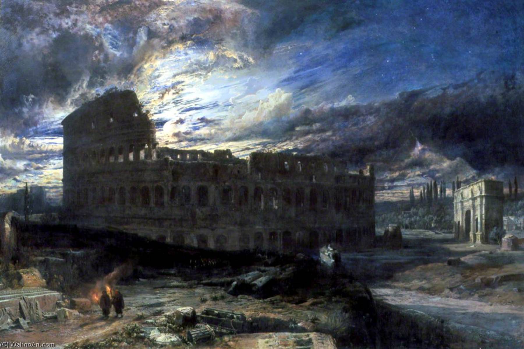 Purchase Oil Painting Replica The Coliseum at Rome by Moonlight, 1859 ...