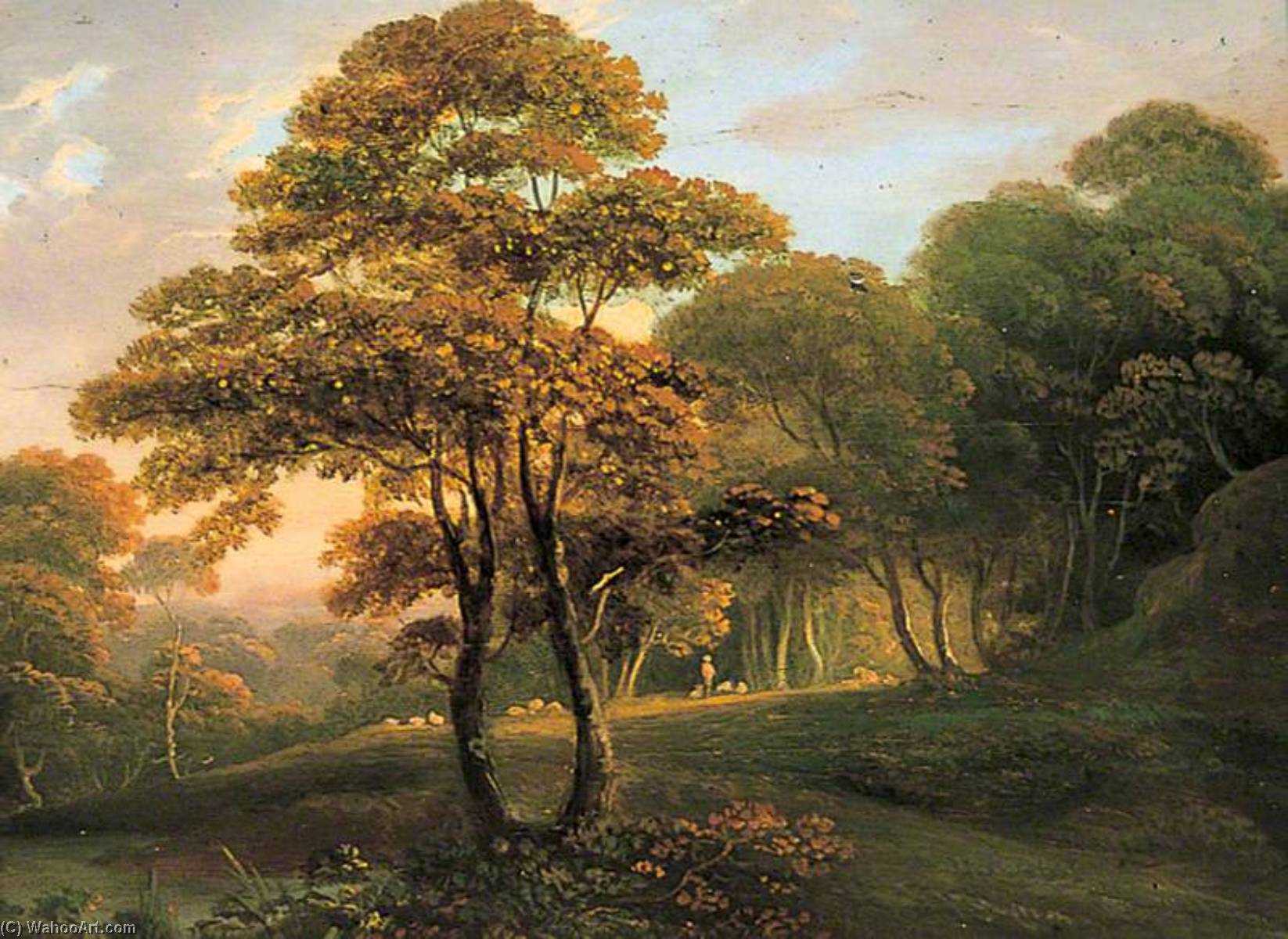 Order Artwork Replica Landscape, Sunny Evening by John Rathbone (1745 ...
