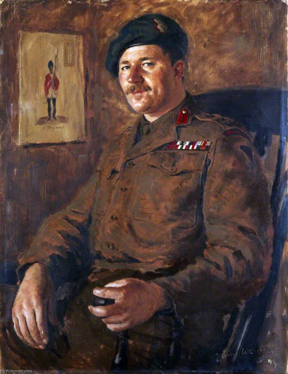 Brigadier Peter Young, DSO, MC, No.3 Commando, 1945 by John Worsley (1919-2000) John Worsley ...