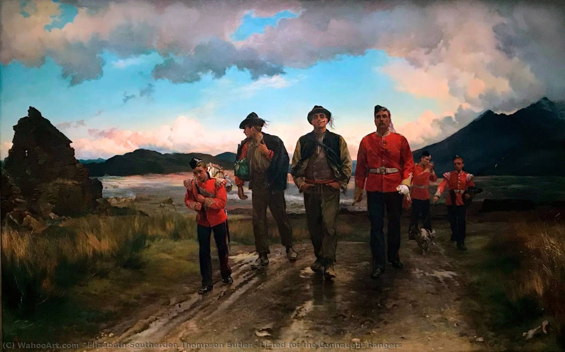 Gravura De Qualidade De Museu Listados para os Rangers Connaught, 1878 ...