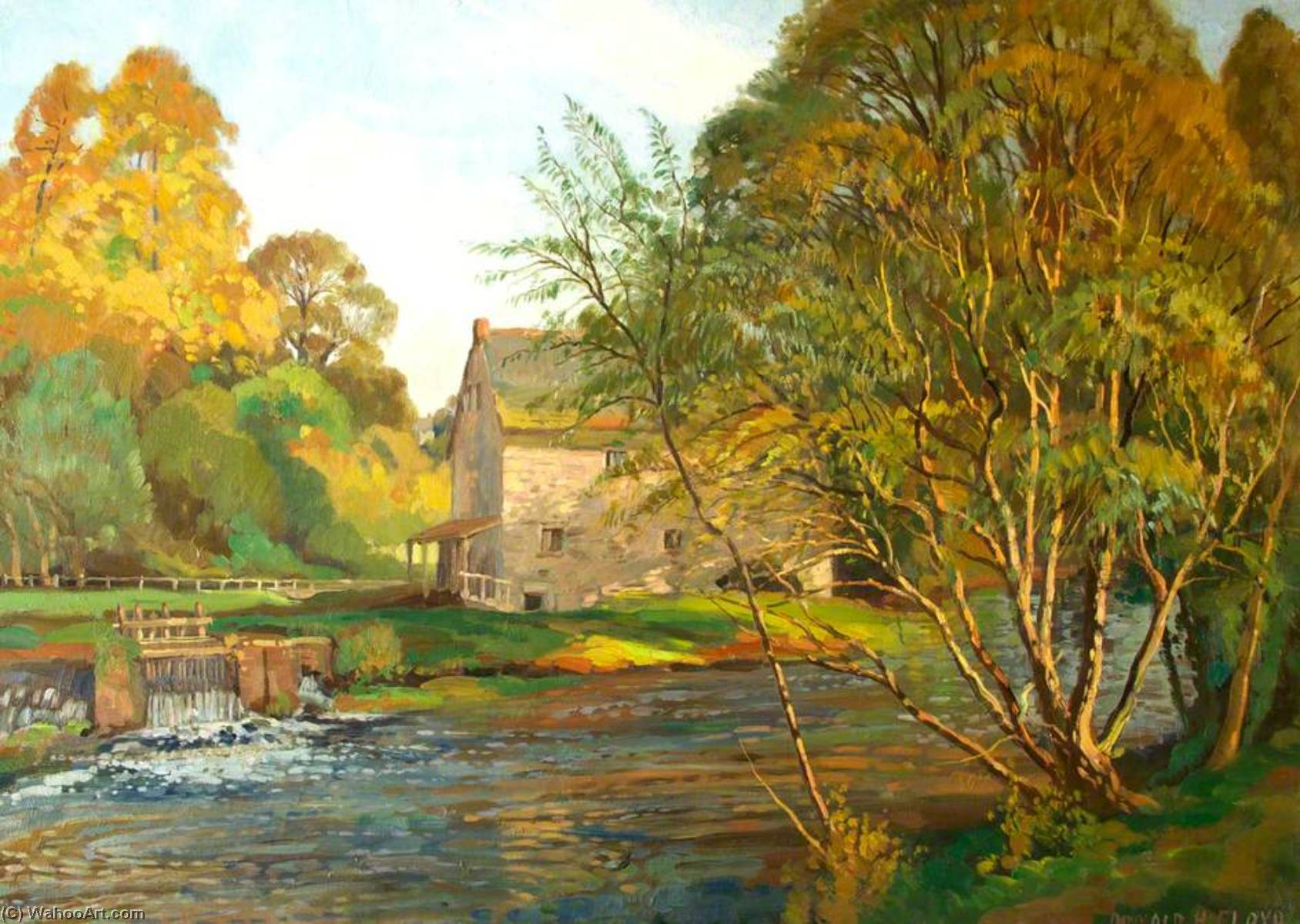 Monnow Mill by Donald Henry Floyd (1892-1965) Donald Henry Floyd ...