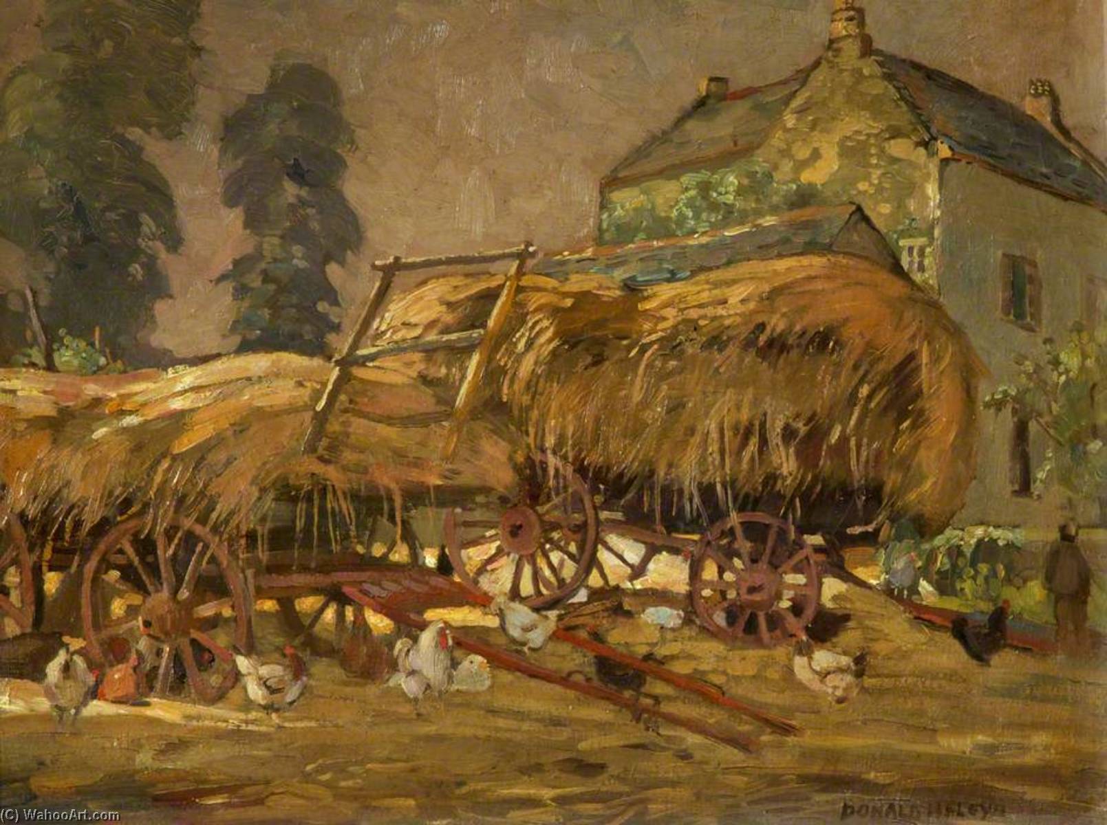 Compre Museu De Reproduções De Arte Hay Wagons por Donald Henry Floyd ...