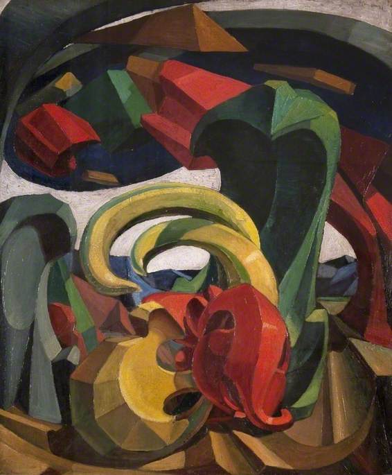 Get Paintings Reproductions Conflict, 1922 by William Mccance (Inspired ...