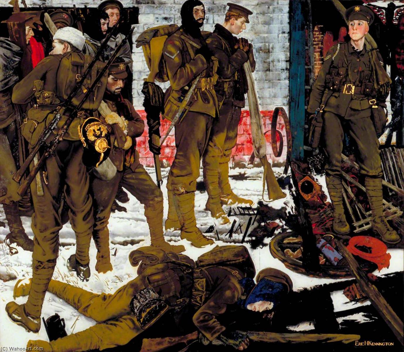 Kunstreproduktionen Die Kensingtons bei Laventie, 1915 von Eric Henri ...