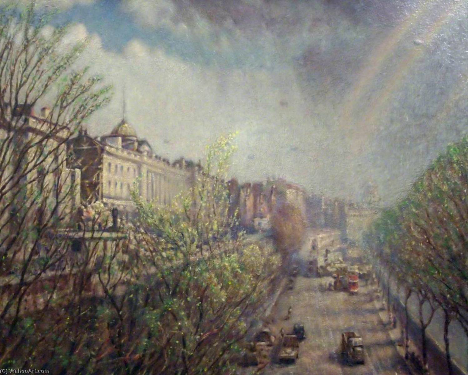 Somerset House from Waterloo Bridge, 1942 by William John Macleod (1891 ...