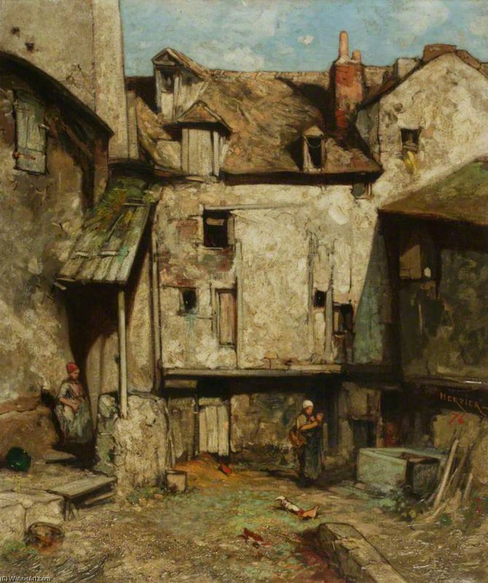 Reproducciones De Arte Del Museo Una granja, 1874 de Louis Adolphe ...