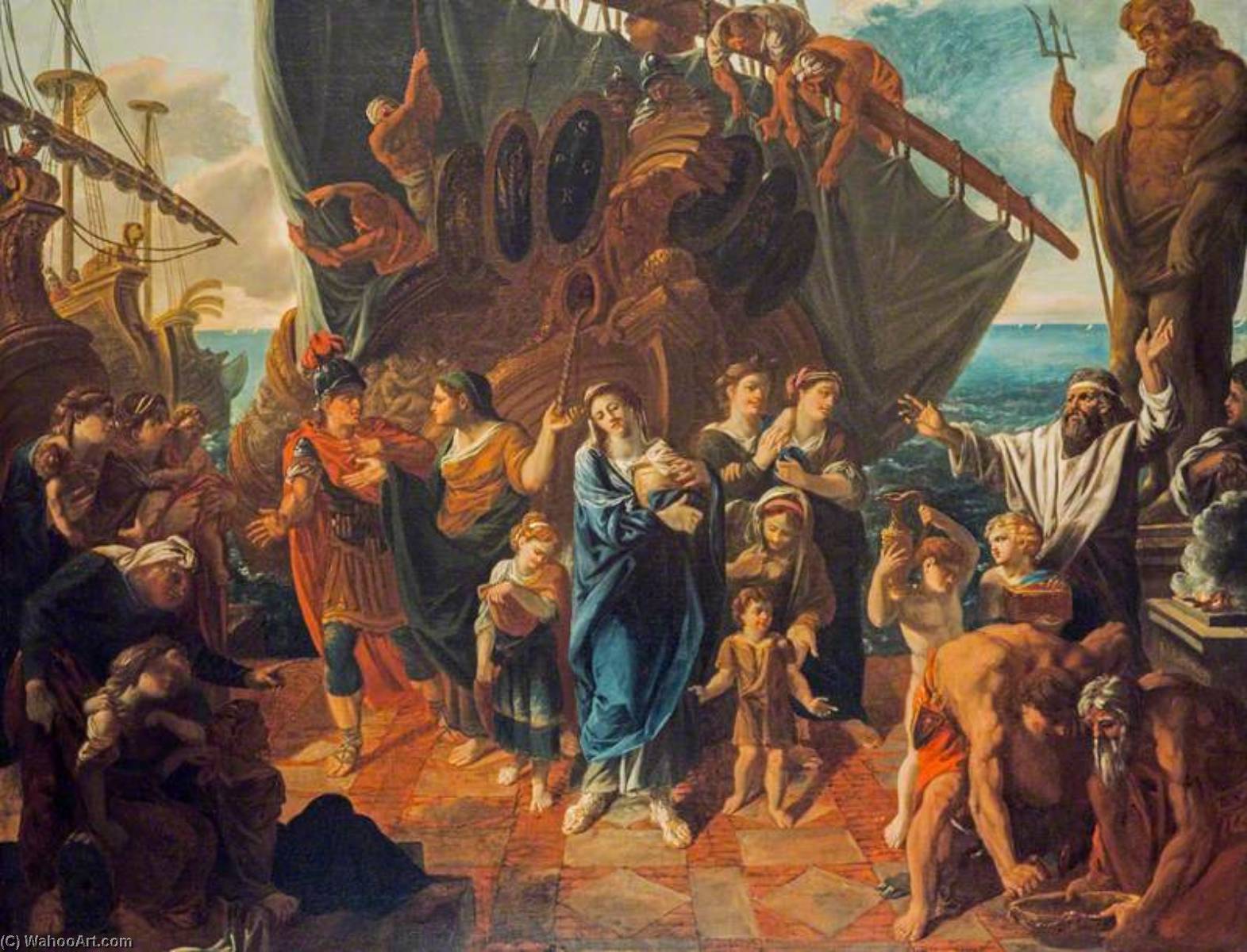 Artwork Replica Agrippina Landing at Brundisium with the Ashes of ...