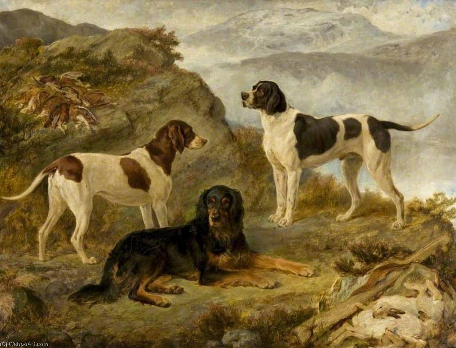 The Trysting Place (em inglês) por Gourlay Steel (1819-1894) Gourlay ...