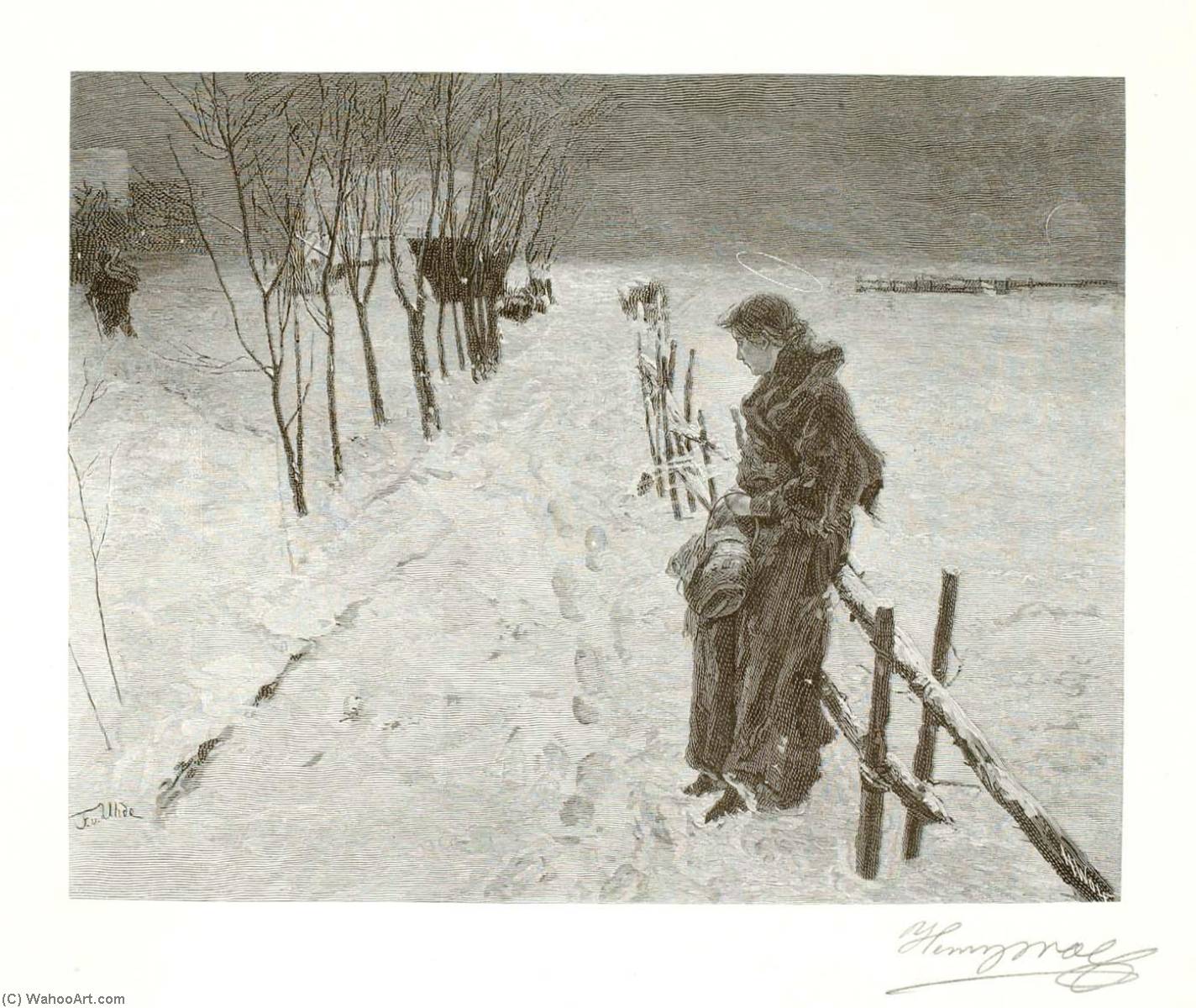 Holy Eve, 1897 by Henry Wolf (1925-2005, Austria) Henry Wolf | WahooArt.com