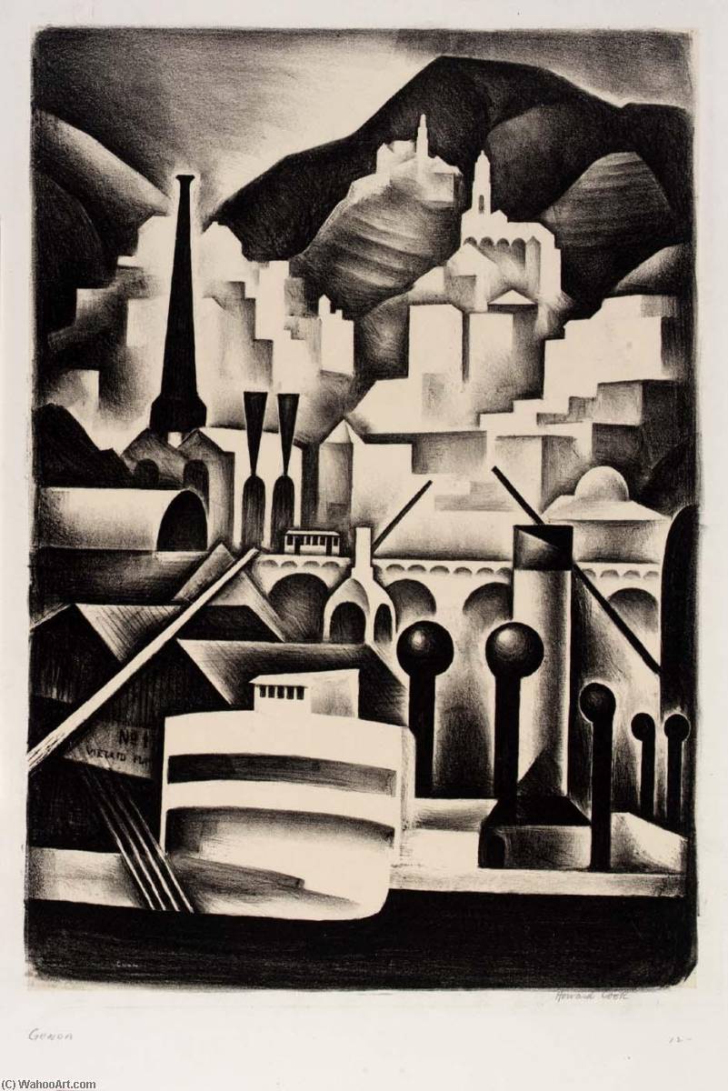 Museum Art Reproductions Genoa, 1929 by Howard Cook (Inspired By) (1901 ...