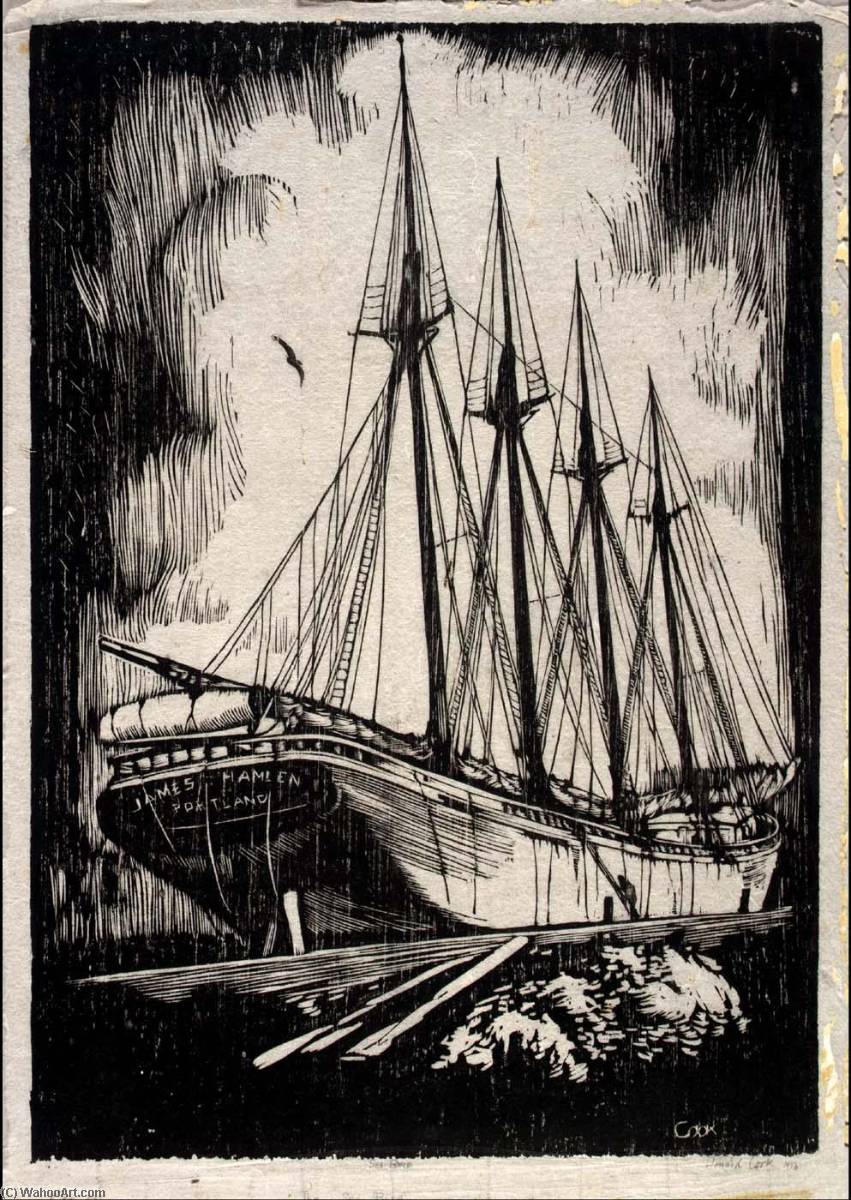 Reproductions D'art Oiseaux marins, 1926 de Howard Cook (Inspiré par ...