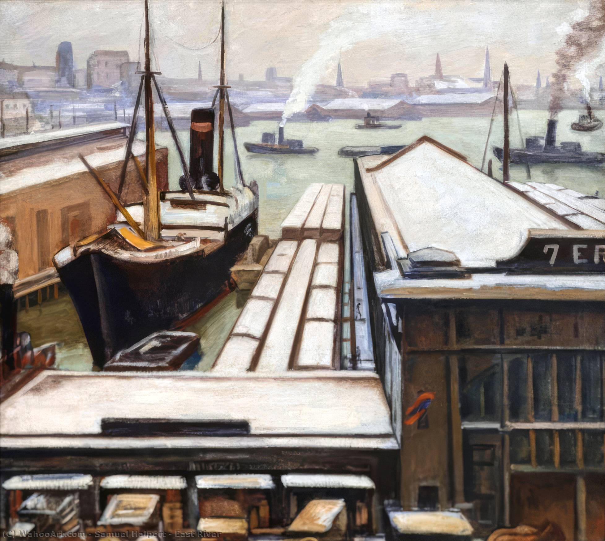 Get Art Reproductions East River, 1913 by Samuel Halpert (1884-1930 ...