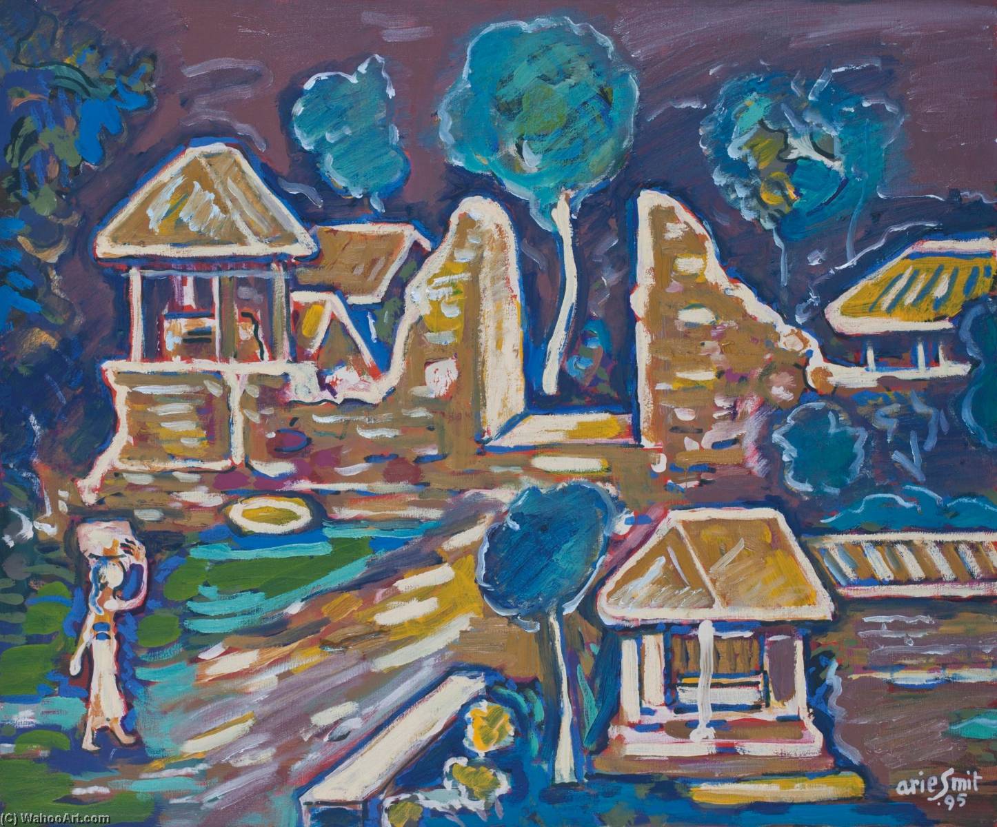 Temple by Arie Smit (1916-2016) Arie Smit | WahooArt.com