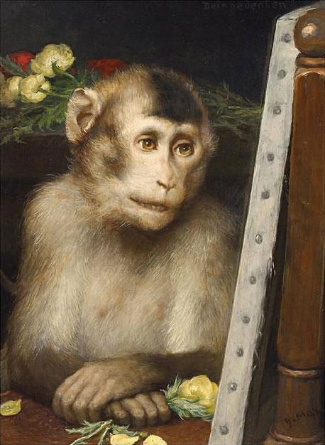 Buy Museum Art Reproductions Monkey by Gabriel Cornelius Ritter Von Max ...