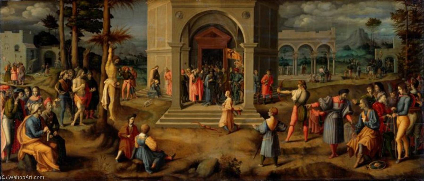 Artwork Replica The Legend of the King`s Sons, 1523 by Il Bacchiacca ...