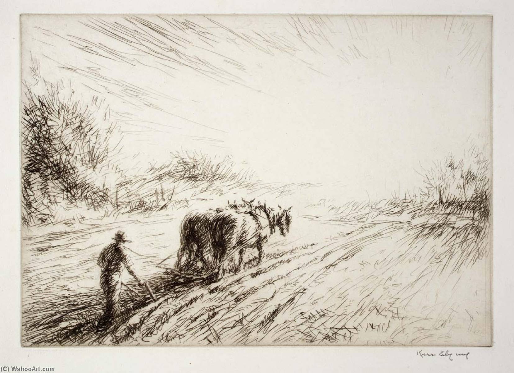 Get Art Reproductions Ploughing, 1930 by Kerr Eby (1889-1946 ...