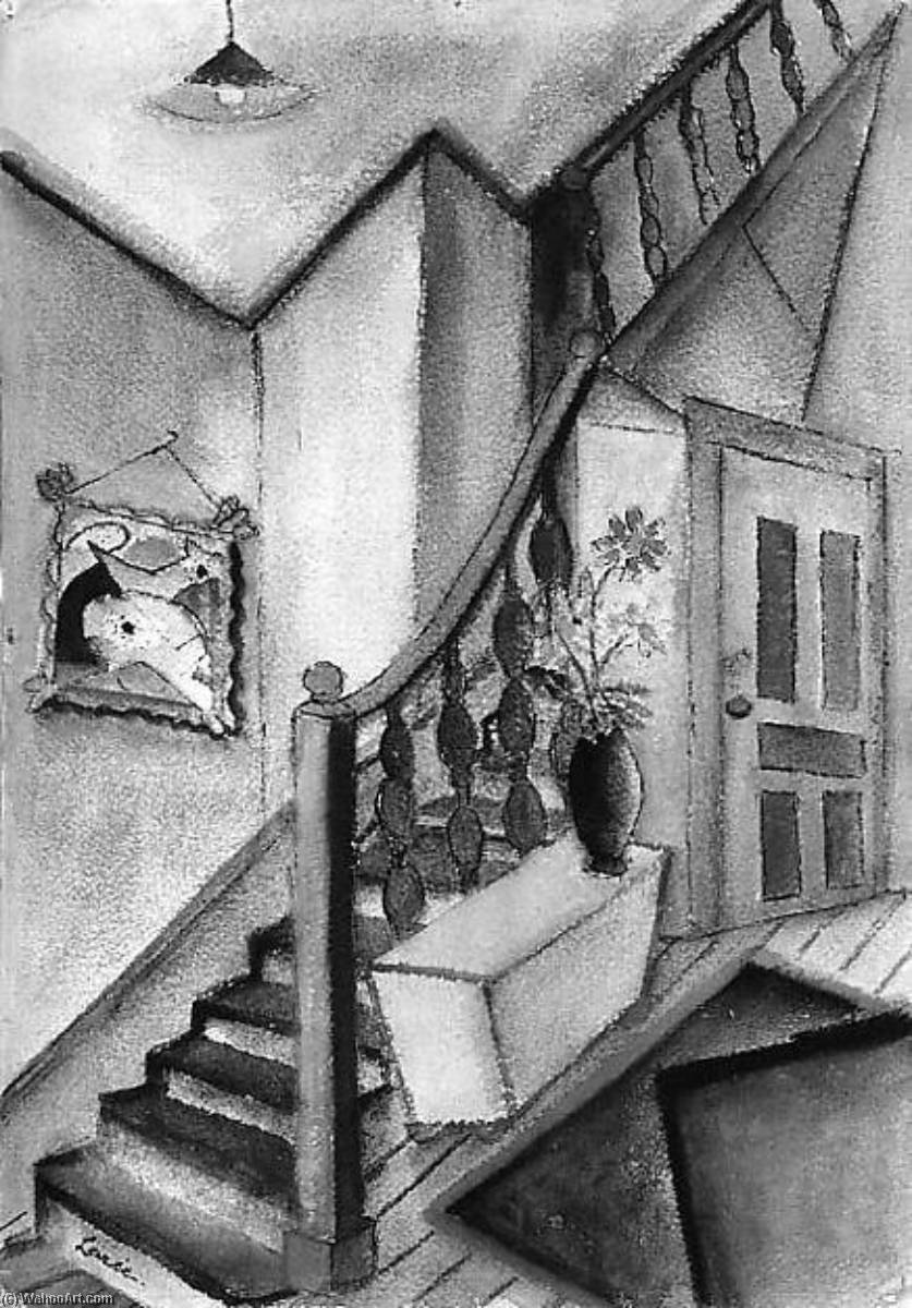 The Hall, 1945 by Alfred Levitt (1894-2000) | Paintings Reproductions ...