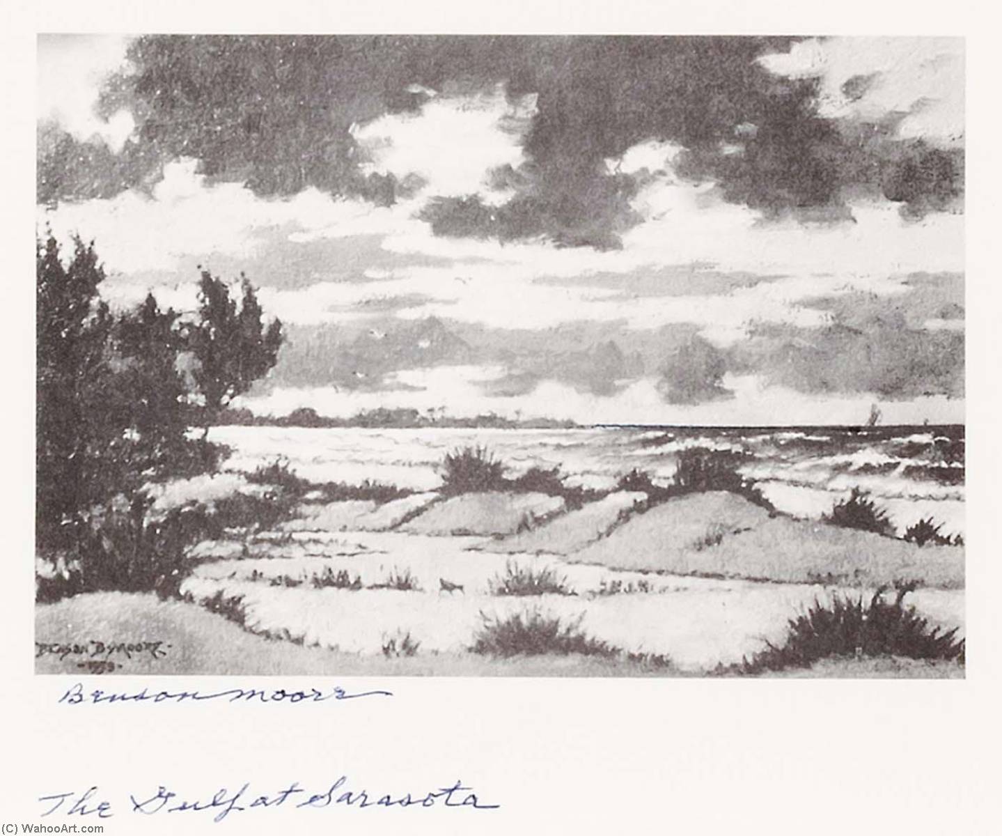 Order Artwork Replica The Gulf of Sarasota, 1953 by Benson B Moore ...