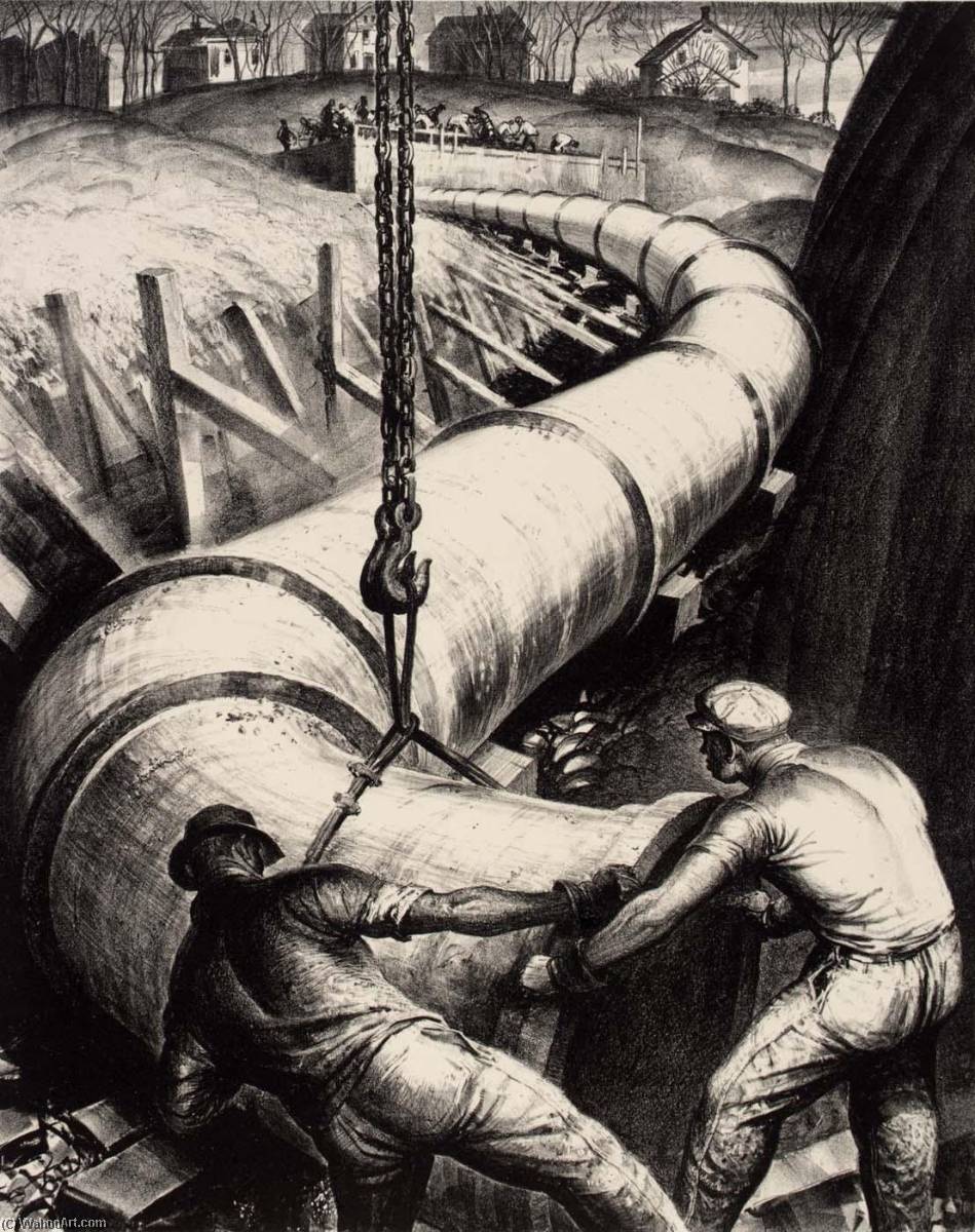 Artwork Replica The S Curve, 1937 by James E Allen (Inspired By) (1894 ...