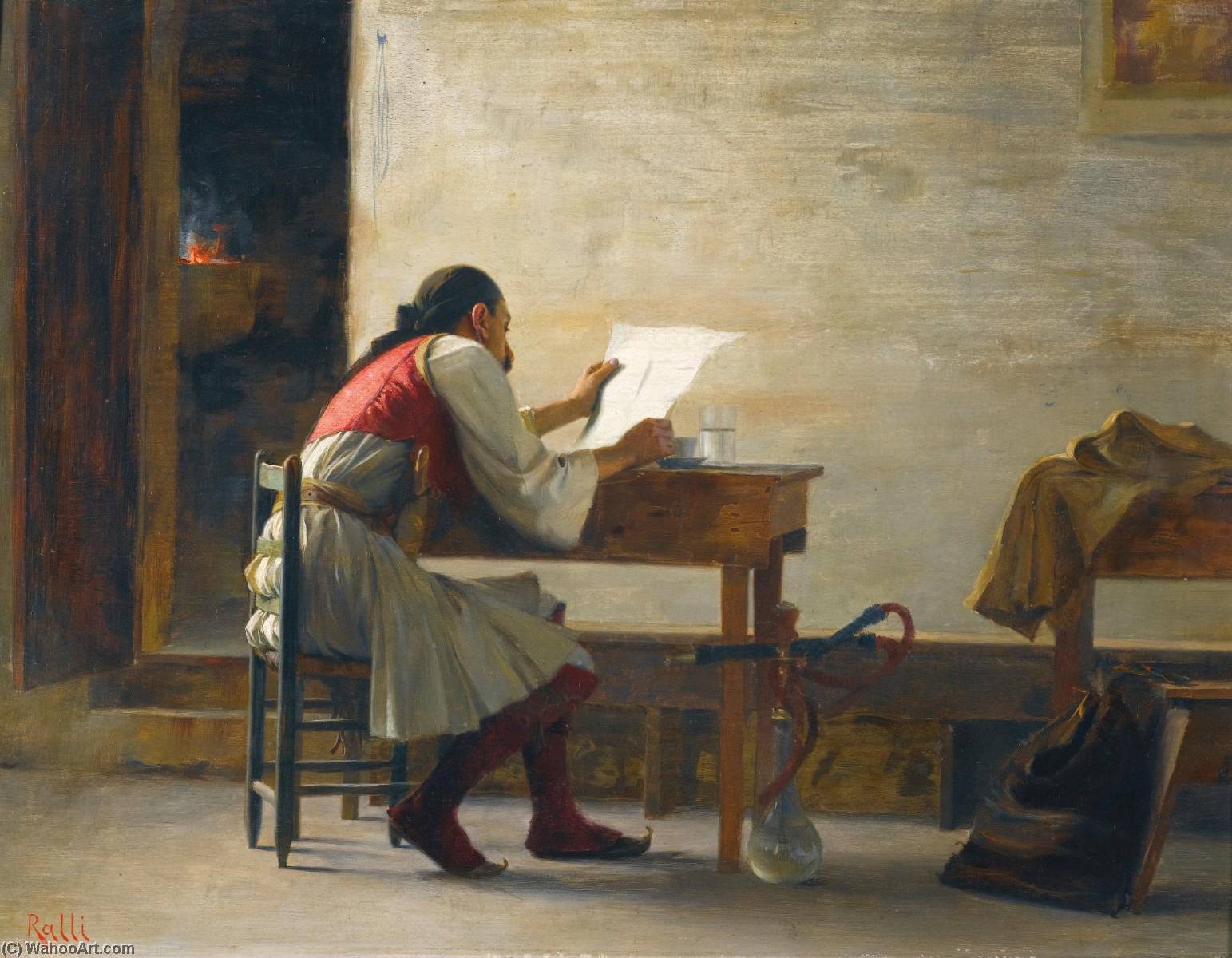 Reproductions D'art De Musée Une bonne lecture de Theodoros Ralli (1852 ...