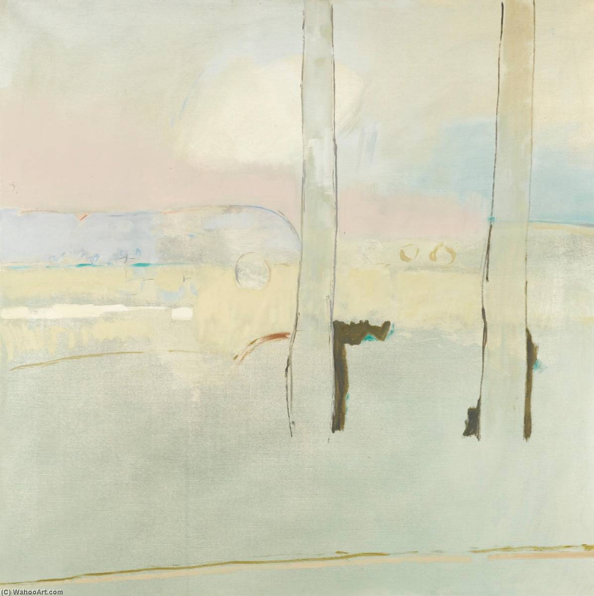 Two Trees by Basil Blackshaw (1932-2016) Basil Blackshaw | WahooArt.com