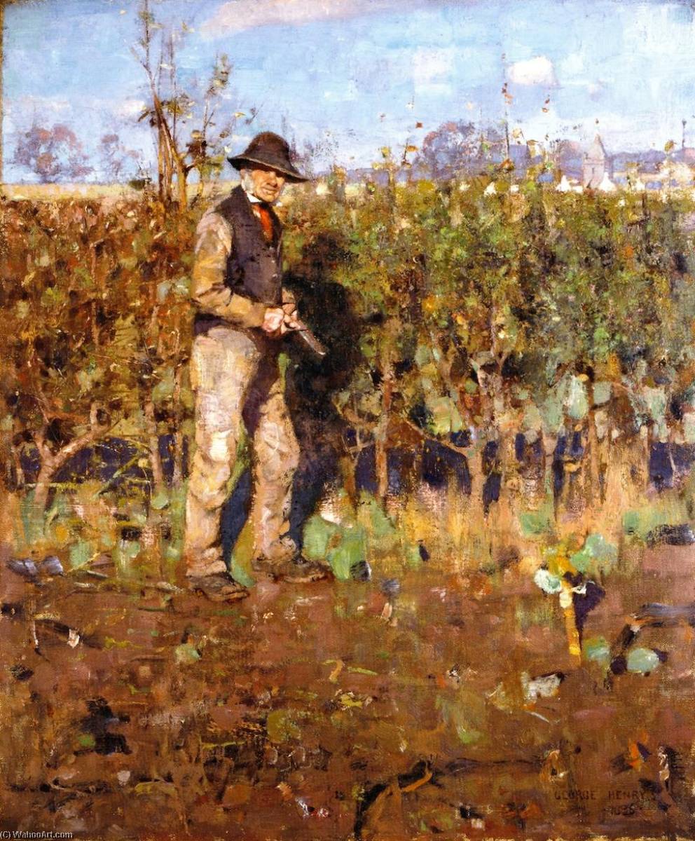 Reproduções De Belas Artes The Hedgecutter, 1886 por George Henry (1828 ...